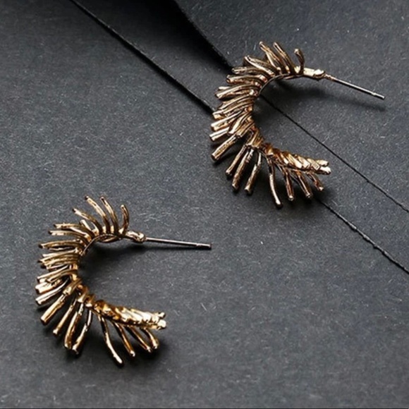 Jewelry | Spikey Pointy Gold Twig Branch Winter Tree Root Centipede ...